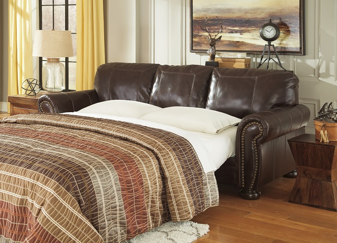 Benchcraft Genuine Top Grain or Bonded Leather Sofas and Sectionals